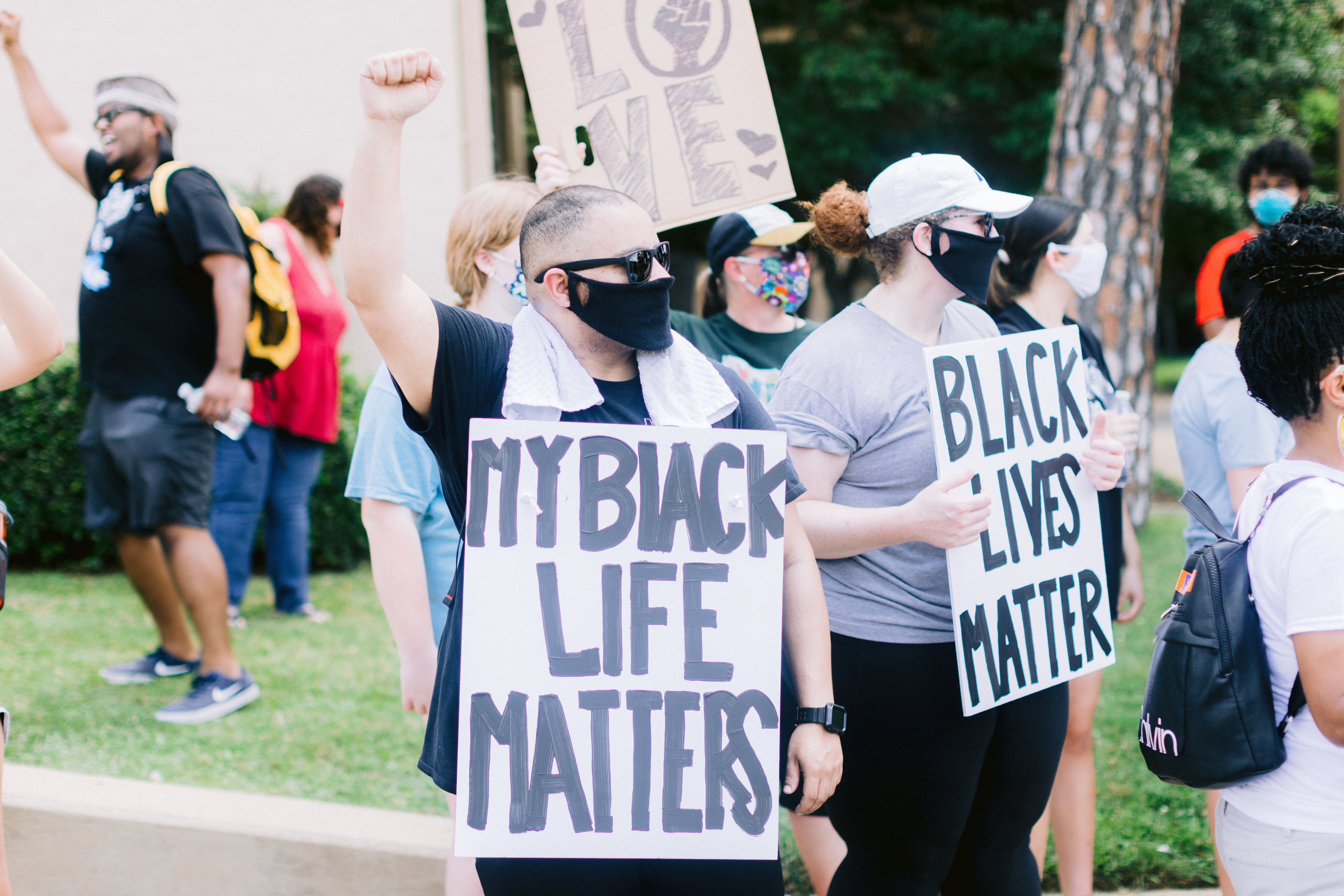 UTA community gathers to protest racism, call for social justice - News ...